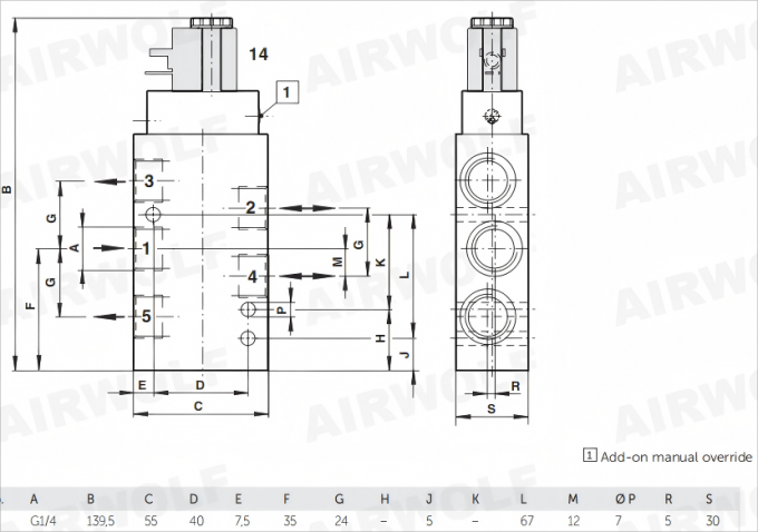 5/2 Way IMI Norgren 2623000 Inline Indirectly DC24V AC230V ...